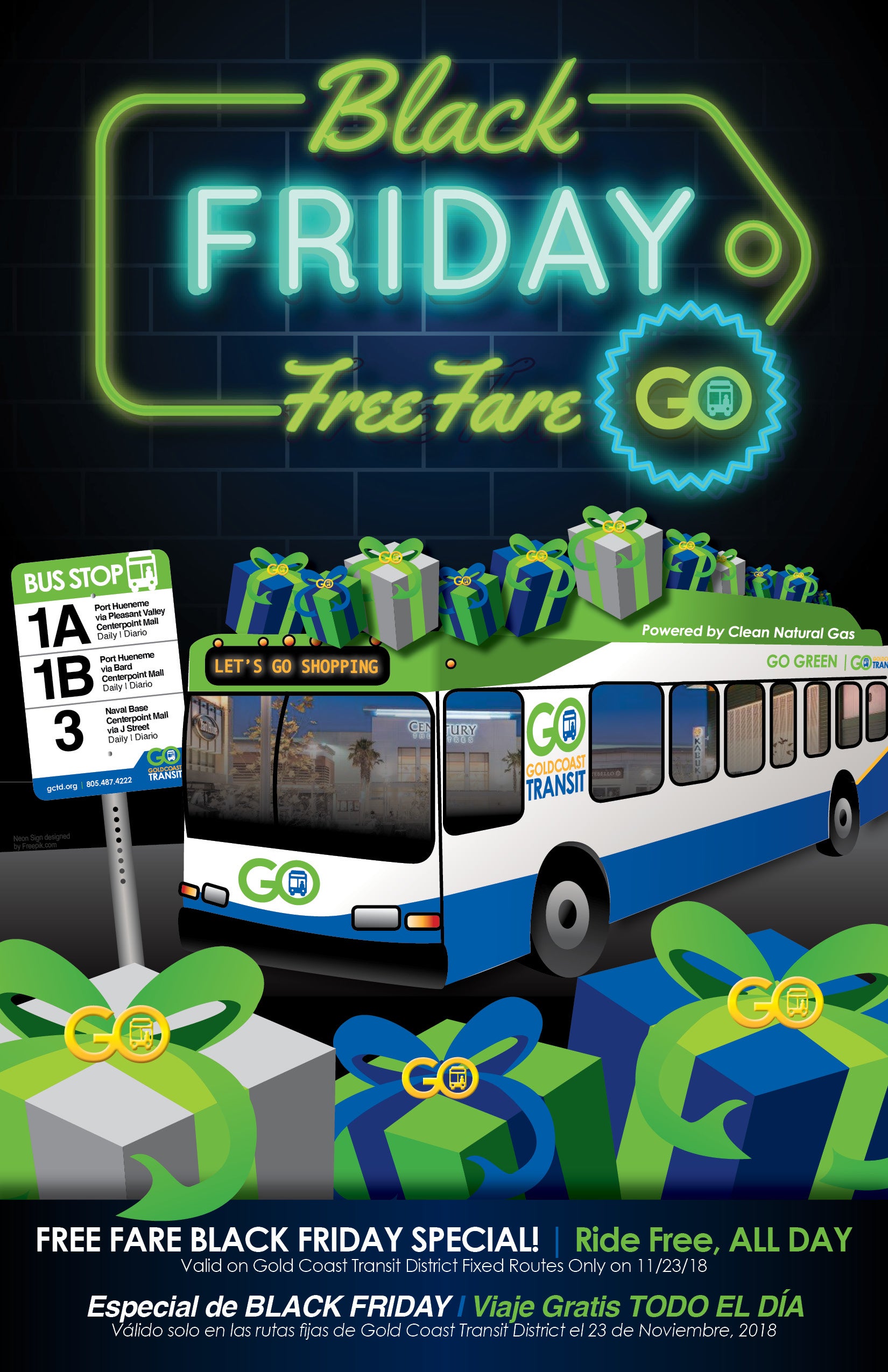 Free Fare Black Friday Special - Gold Coast Transit District